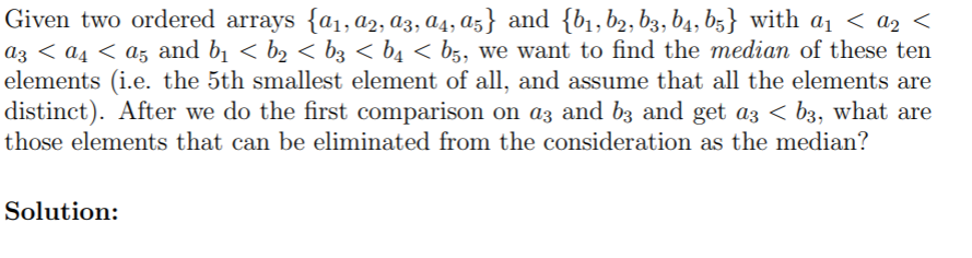 Solved Given two ordered arrays {Q1, Q2, 23, 24, 25} and | Chegg.com