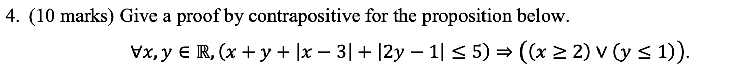 Solved (10 marks) Give a direct proof for the proposition | Chegg.com