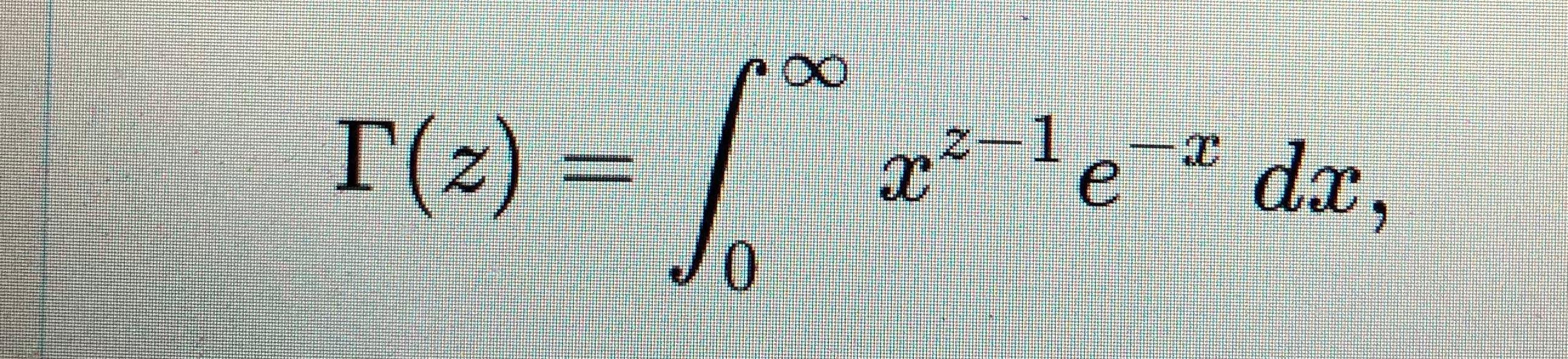 Solved calculate the gamma function value for the | Chegg.com