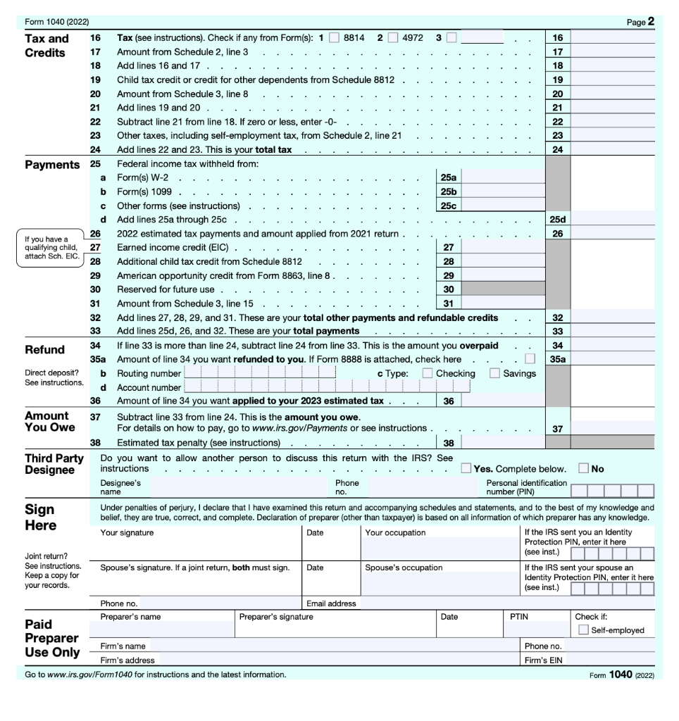 INCOME TAX RETURN PROBLEM Below is the taxpayer | Chegg.com