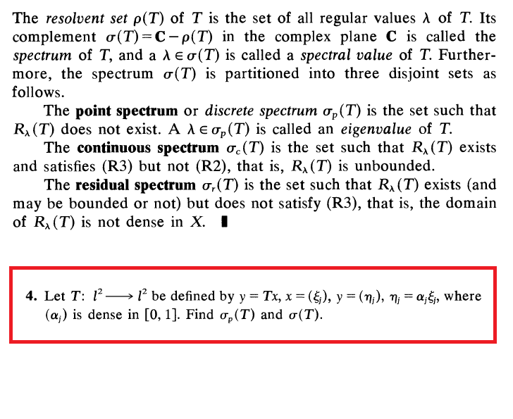 Solved The resolvent set p(T) of T is the set of all regular | Chegg.com