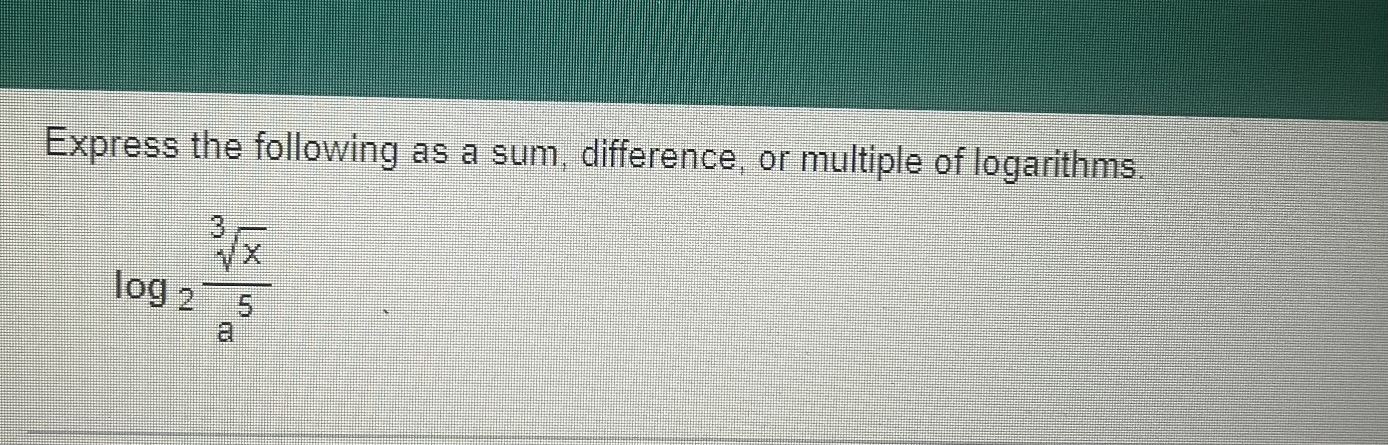 Solved Express the following as a sum, difference, or | Chegg.com