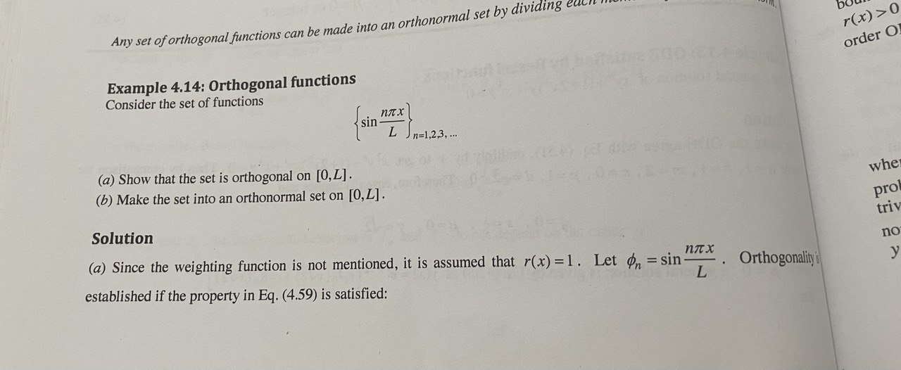 Solved Show that the set of functions is orthogonal on the | Chegg.com