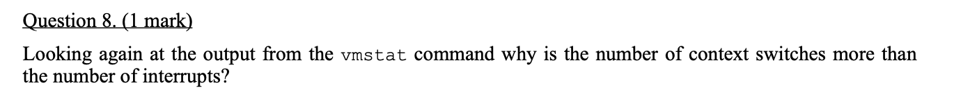 Solved Question 5. (3 marks) Here is some output from the | Chegg.com