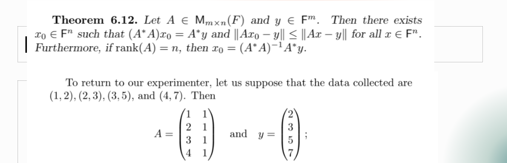 Solved Could you explain this theorem with following example | Chegg.com