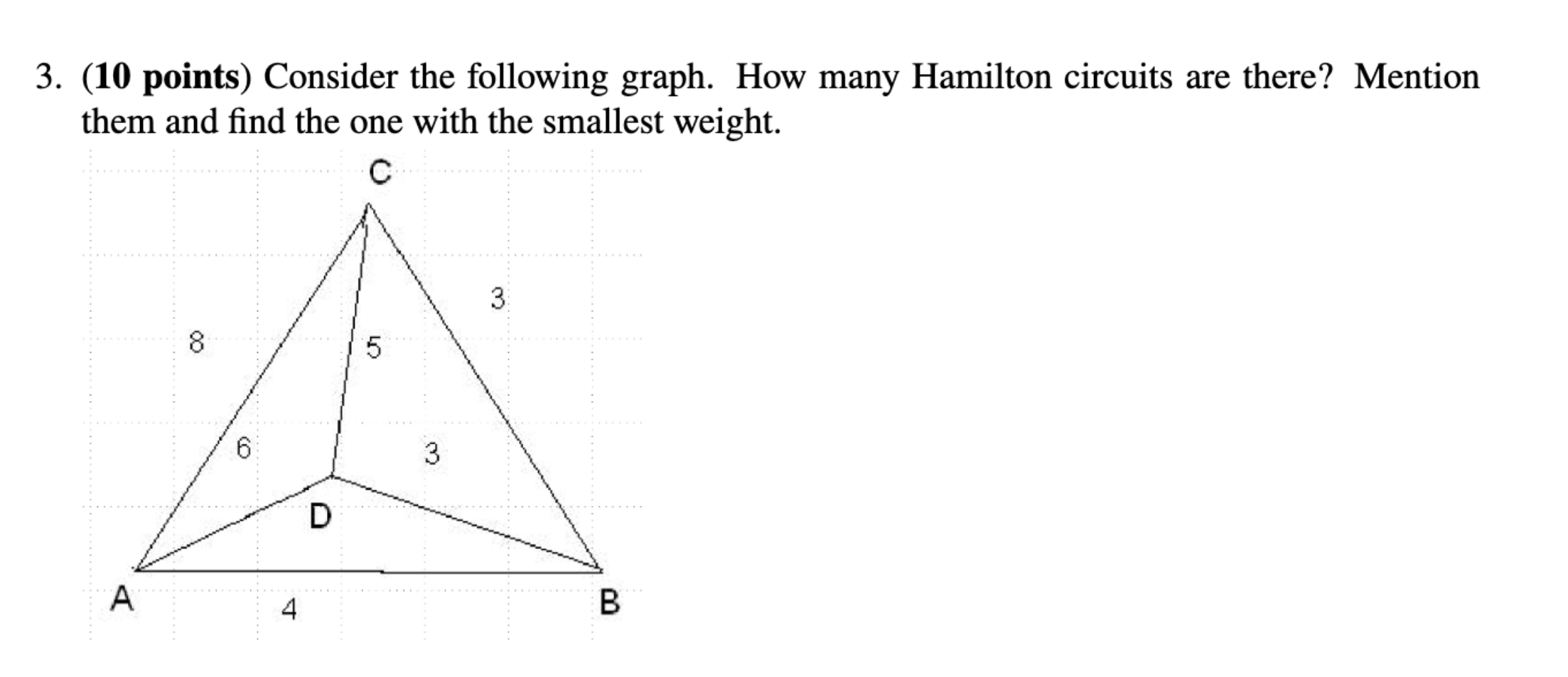 Solved 3. (10 points) Consider the following graph. How many | Chegg.com Solved 3. (10 points) Consider the following graph. How many | Chegg.com