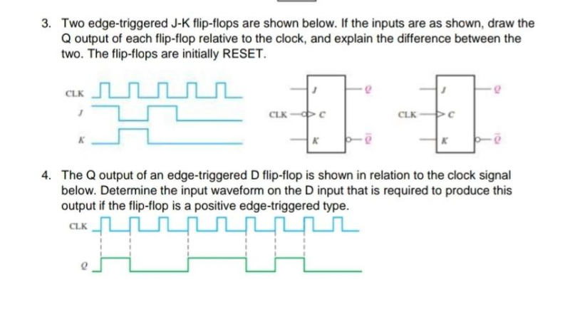 Solved 3. Two edge-triggered J-K flip-flops are shown below. | Chegg.com