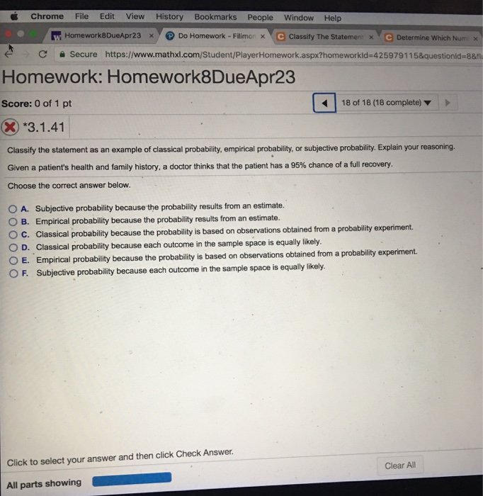Solved Classify the statement as an example of classical | Chegg.com