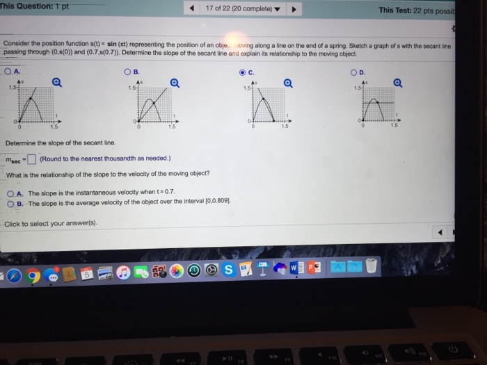 Solved Consider the position function s(t) = sin (pi t) | Chegg.com