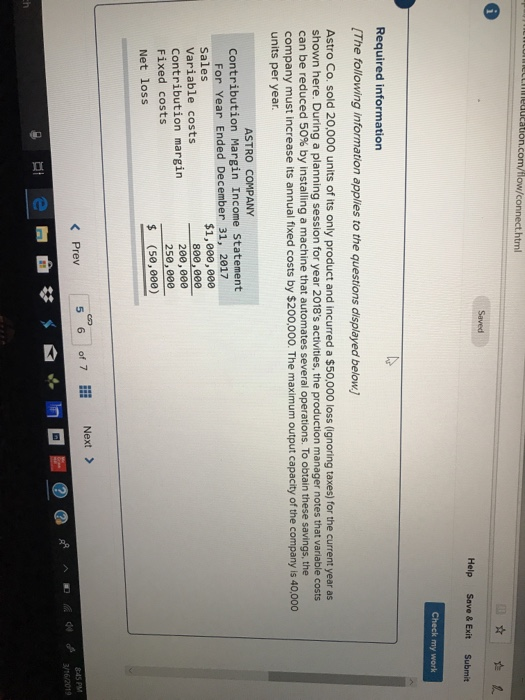 Solved t.html Help Save & Exit Submit Required information | Chegg.com