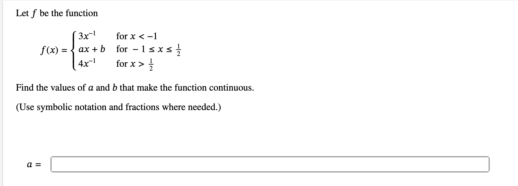 Solved Let f ﻿be the | Chegg.com