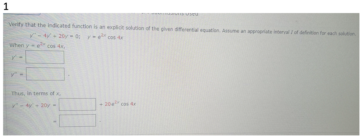 Solved Verify that the indicated function is an explicit | Chegg.com