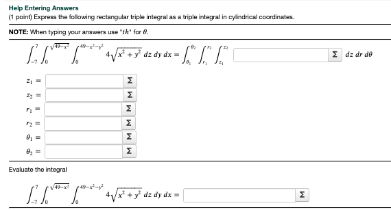 Solved Help Entering Answers (1 point) Express the following | Chegg.com