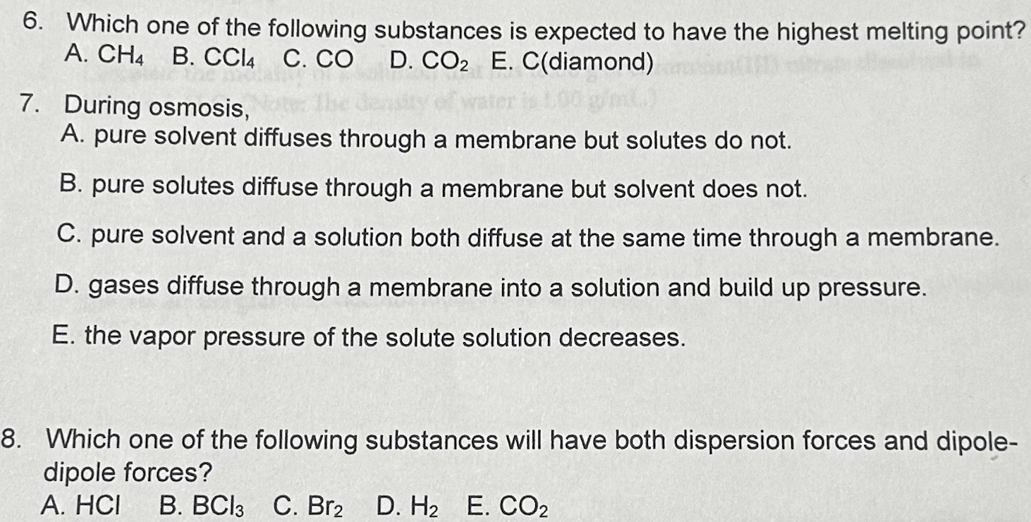 Solved Answer each of the following question on the picture, | Chegg.com
