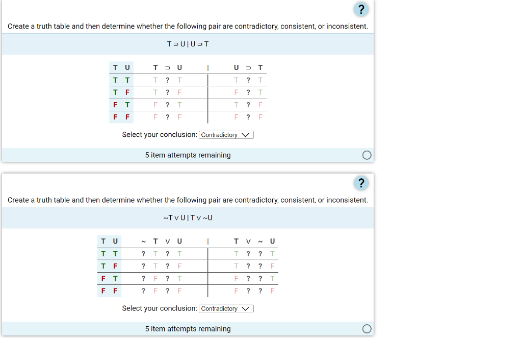 Solved Create a truth table and then determine whether the | Chegg.com