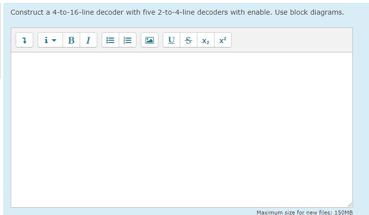 Solved Construct a 4-to-16-line decoder with five | Chegg.com