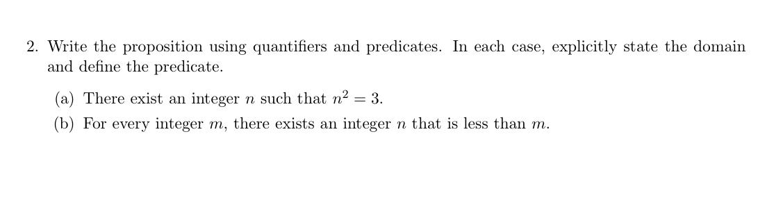 Solved 2. Write the proposition using quantifiers and | Chegg.com