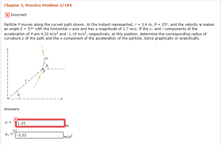 Solved Chapter 2, Practice Problem 2/104 X Incorrect | Chegg.com