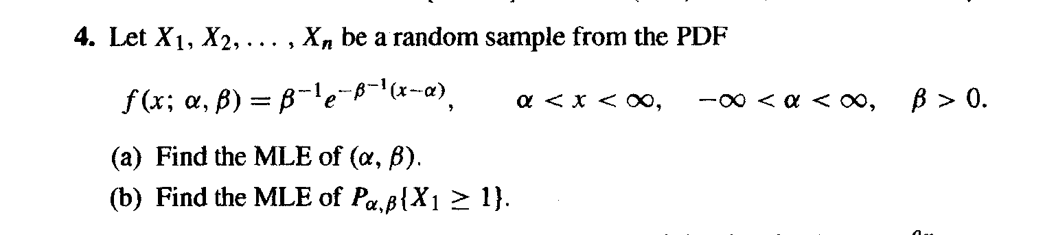 Solved 4. Let X1, X2, ..., X, be a random sample from the | Chegg.com