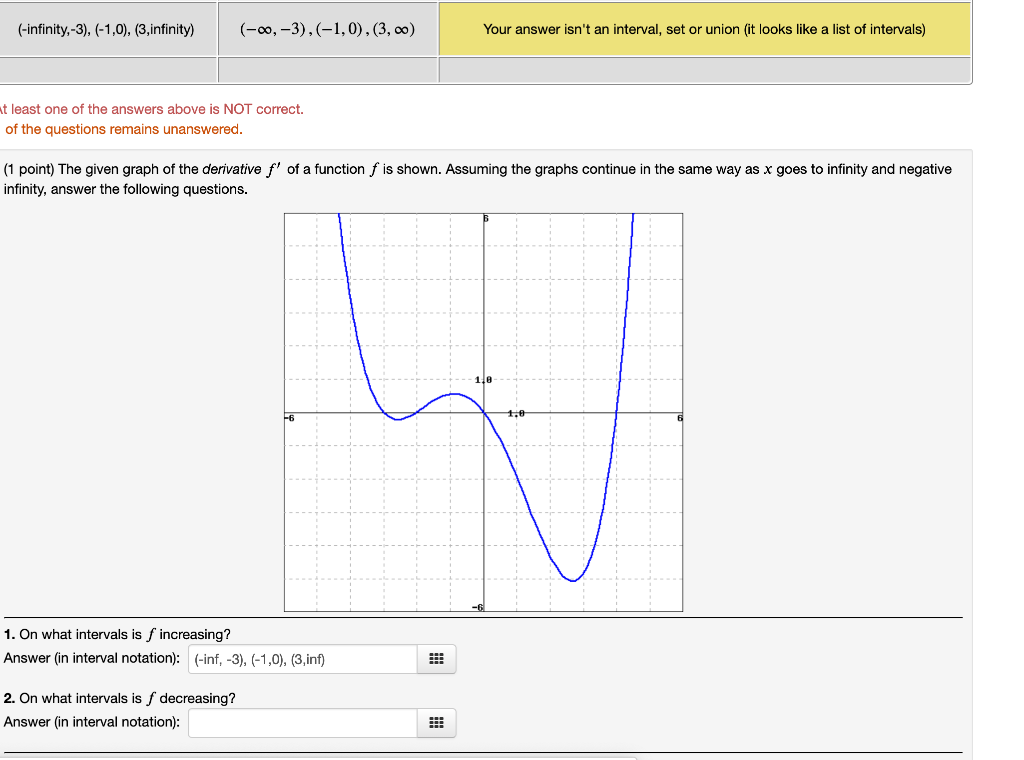 Solved (-infinity,-3), (-1,0), (3, infinity) | Chegg.com