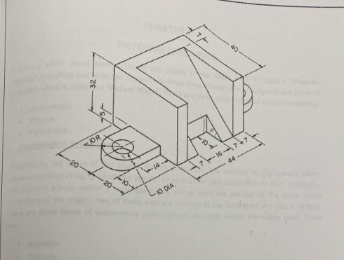 Solved make the following isometric drawing into | Chegg.com