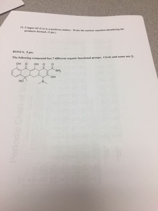 Solved Copper-62 (Cu) is a positron emitter. Write the | Chegg.com