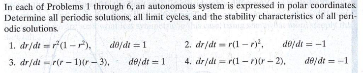Solved In each of Problems 1 through 6, an autonomous system | Chegg.com