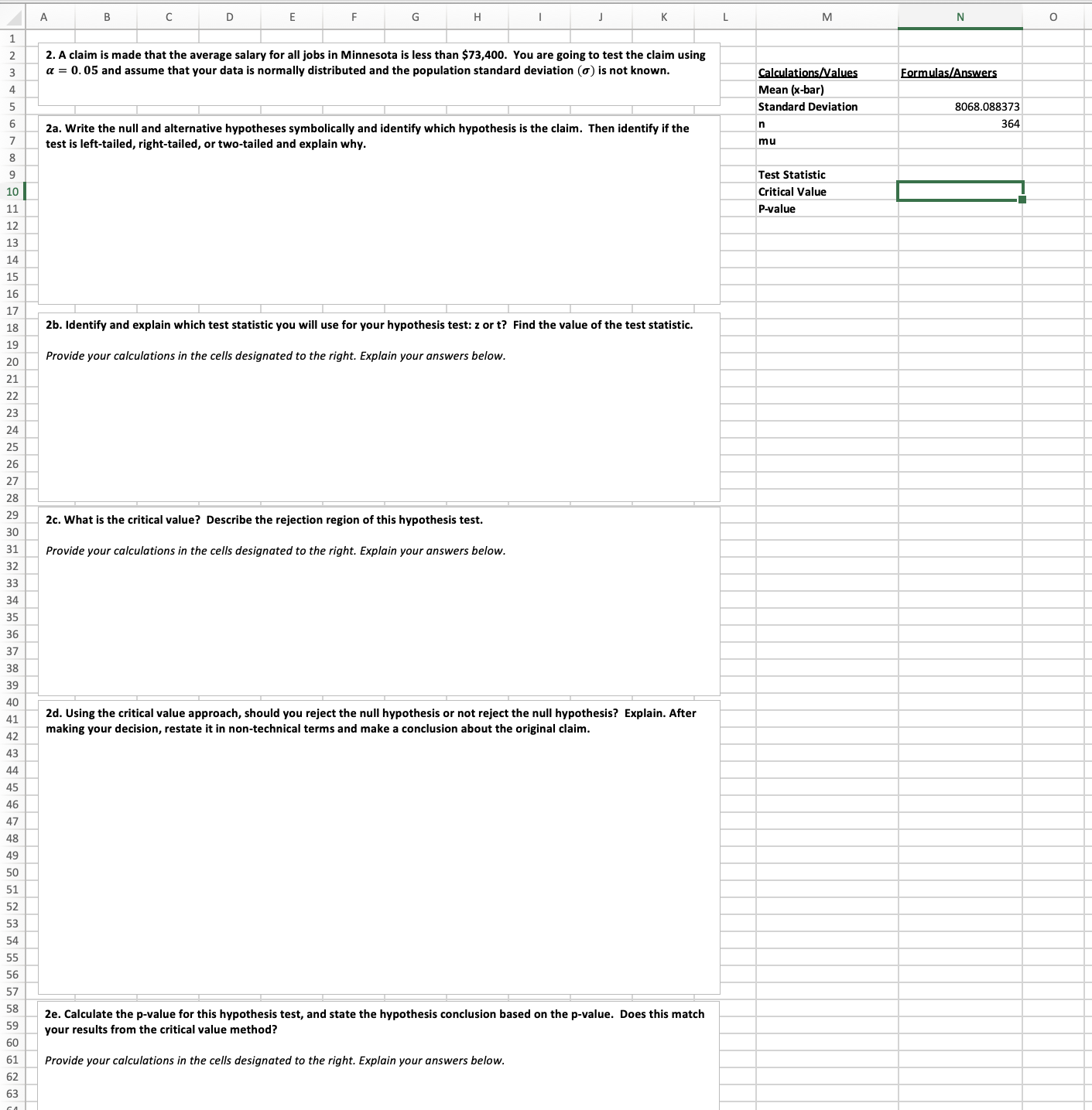Please include excel functions so I can better | Chegg.com