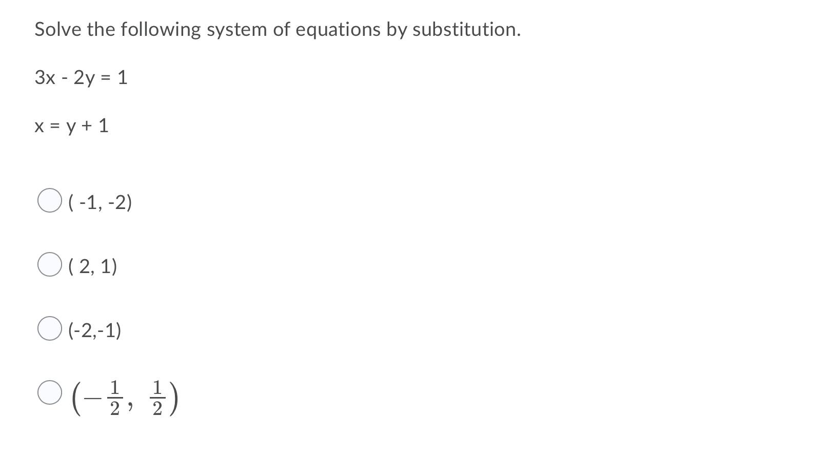 Solved Solve the following system of equations by | Chegg.com