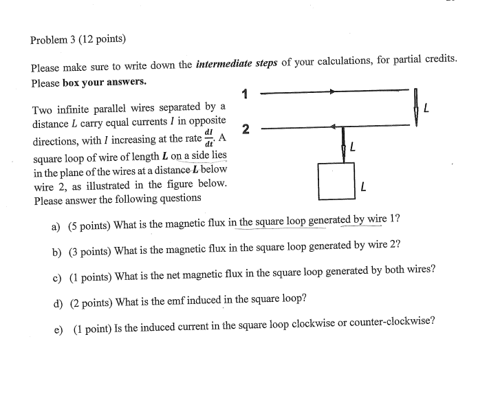 Solved Problem 3 (12 ﻿points) ﻿Please make sure to write | Chegg.com