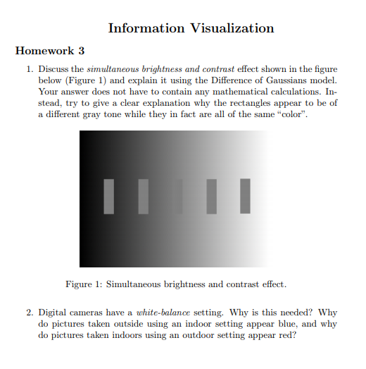 Solved Information Visualization Homework 3 1. Discuss the | Chegg.com