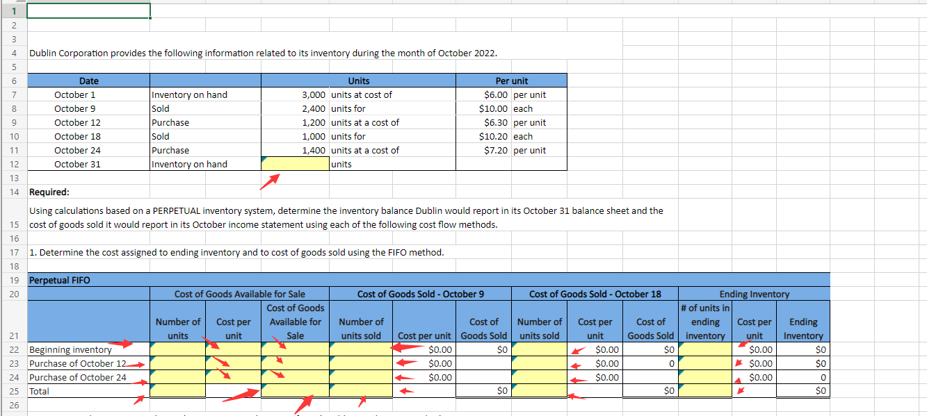 Solved Please do not fill in the numbers directly in the | Chegg.com