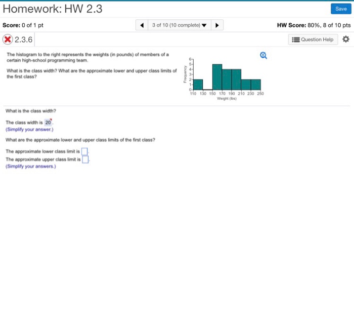 Solved Homework Hw 2 3 Save Score 0 Of 1 Pt 3 Of 10 10