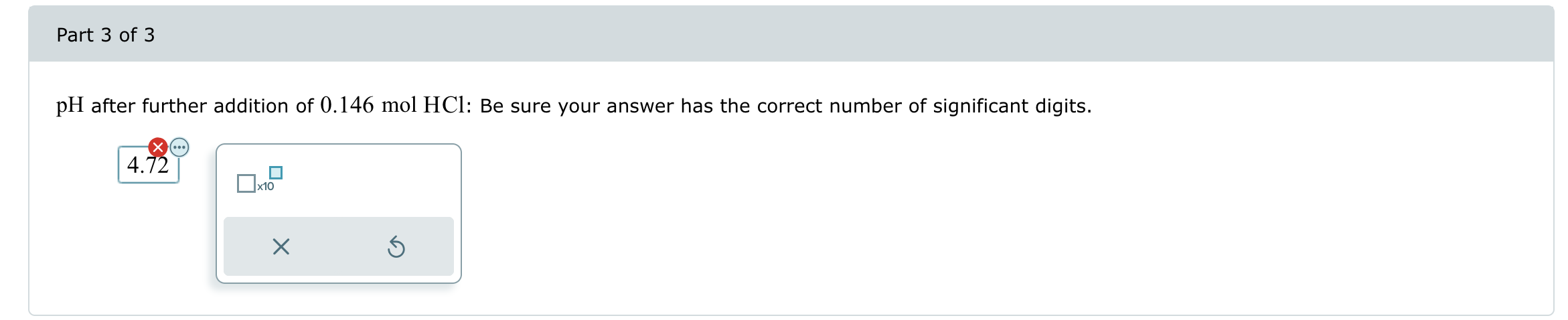 Solved I have completed part 1 and 2 and they are correct, I | Chegg.com