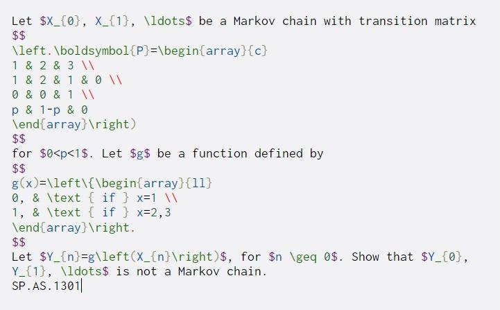 Solved Let $X_{0}, X_{1}, \ldots $ be a Markov chain with | Chegg.com