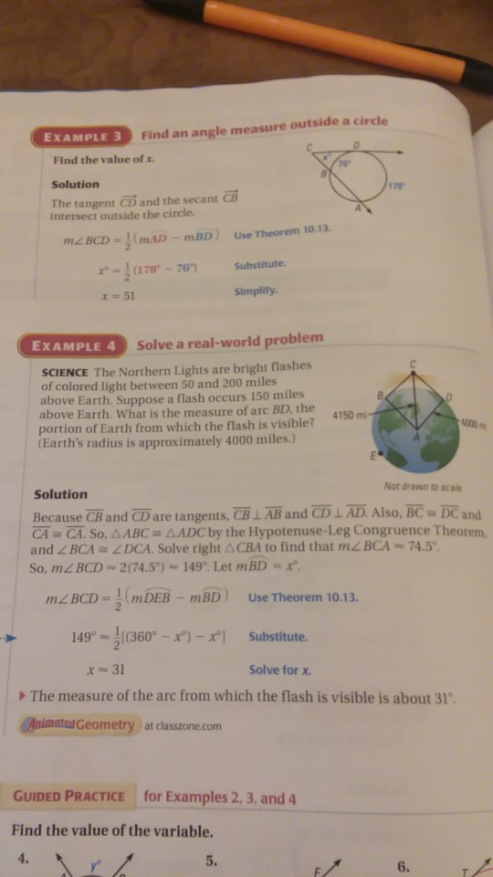 Solved INTERSECTING LINES AND CIRCLES two lines intersect a | Chegg.com