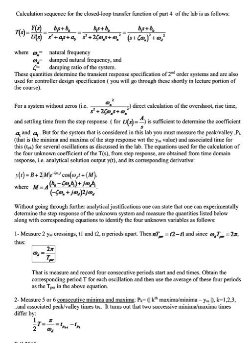 Solved Linear Control System Lab NAMES Transfer Function | Chegg.com