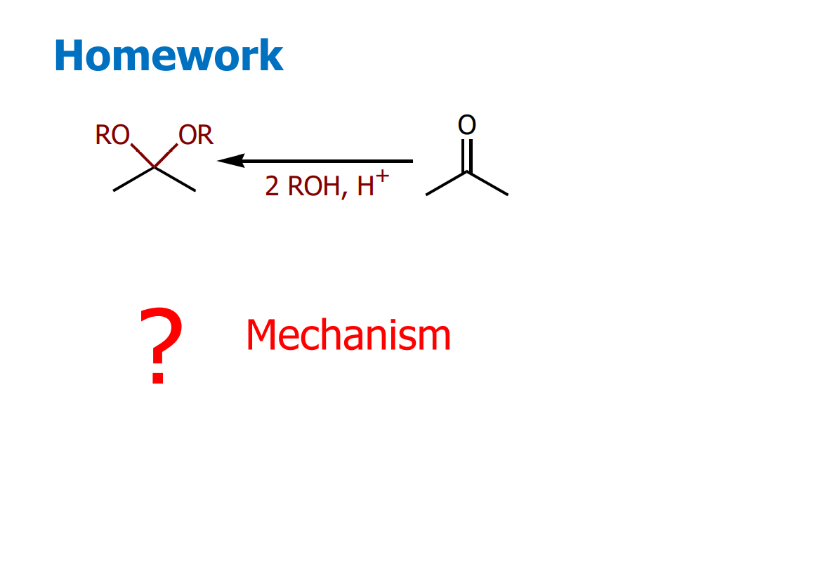Solved Homework RO OR X R 2 ROH, H* ? Mechanism | Chegg.com