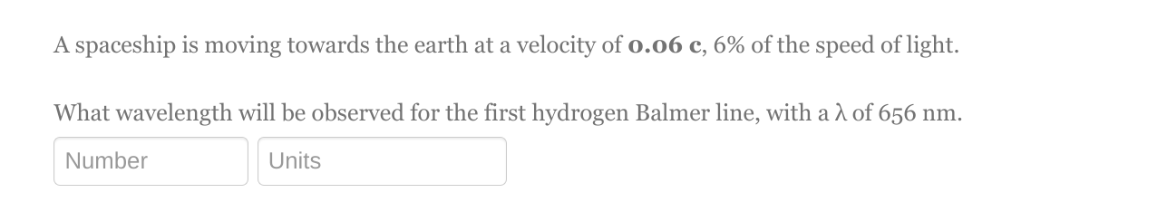 Solved A spaceship is moving towards the earth at a velocity | Chegg.com