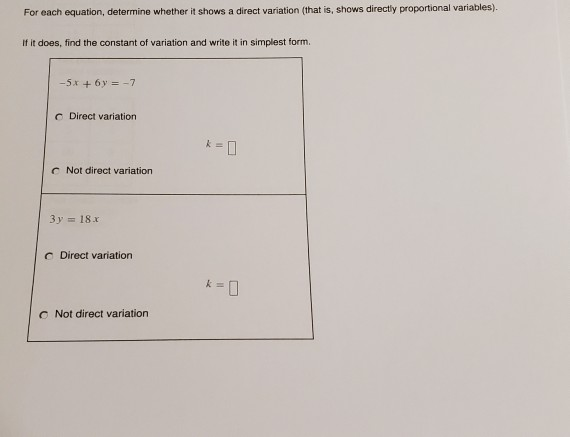Solved For each equation, determine whether it shows a | Chegg.com