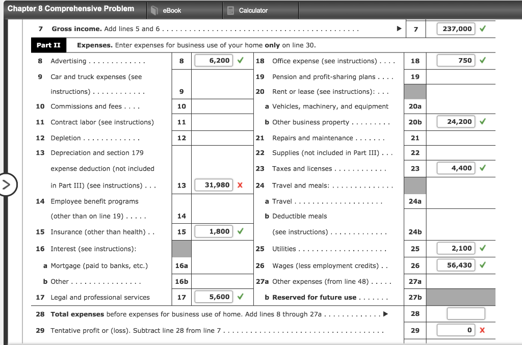 Chapter 8 Comprehensive Problem eBook Calculator | Chegg.com