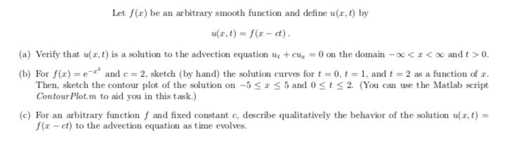 Solved Let f(x) be an arbitrary smooth function and define | Chegg.com