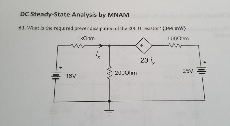 Solved DC Steady-State Analysis by MNAM 61. What is the | Chegg.com Solved DC Steady-State Analysis by MNAM 61. What is the | Chegg.com