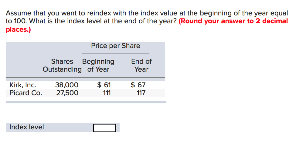 Solved Assume that you want to reindex with the index value | Chegg.com