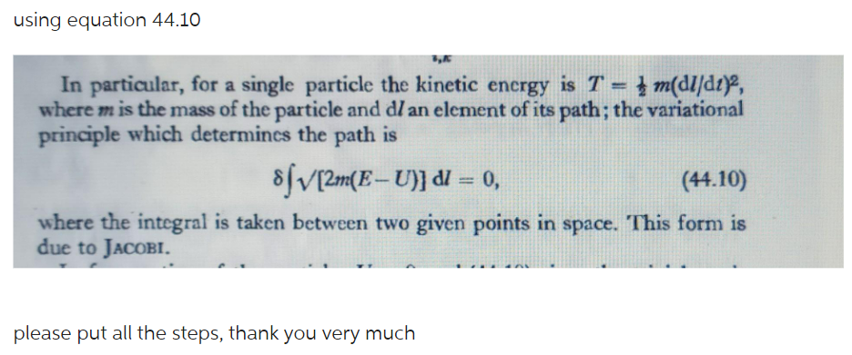 Solved using equation 44.10 In particular, for a single | Chegg.com