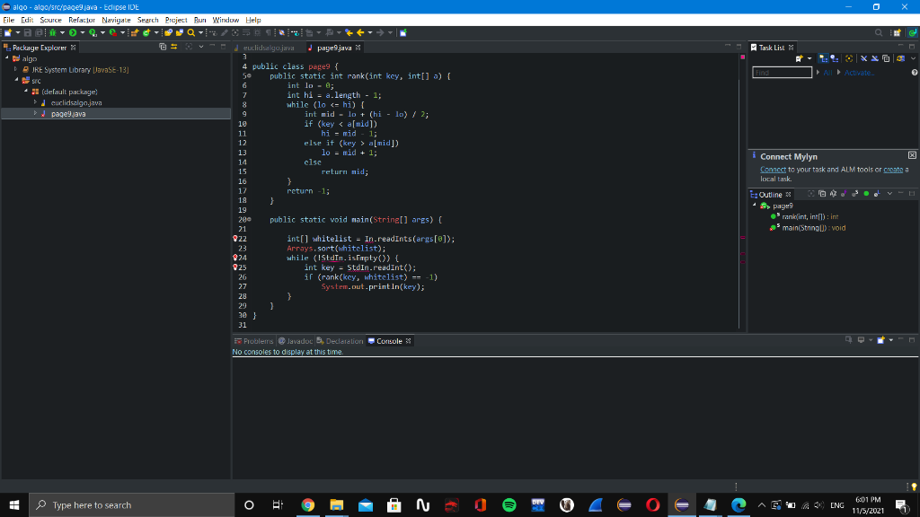 Solved Task List algo XO Find A Activate C algo - | Chegg.com