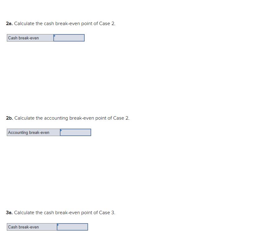 Solved P11-7 Calculating Break-Even [LO3] Consider the | Chegg.com