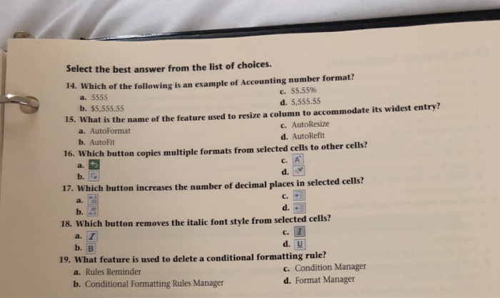 Solved Concepts Review Label each element of the Excel | Chegg.com