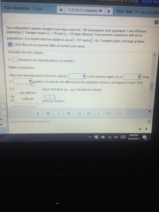 Solved two independent random samples have been selected, | Chegg.com