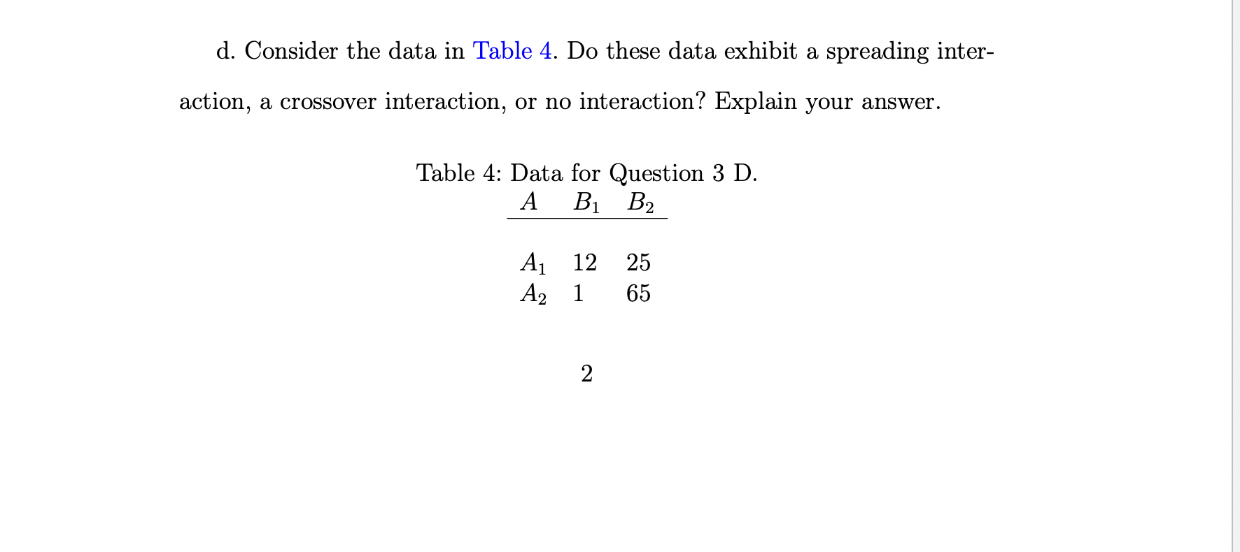 Solved d. Consider the data in Table 4 . Do these data | Chegg.com